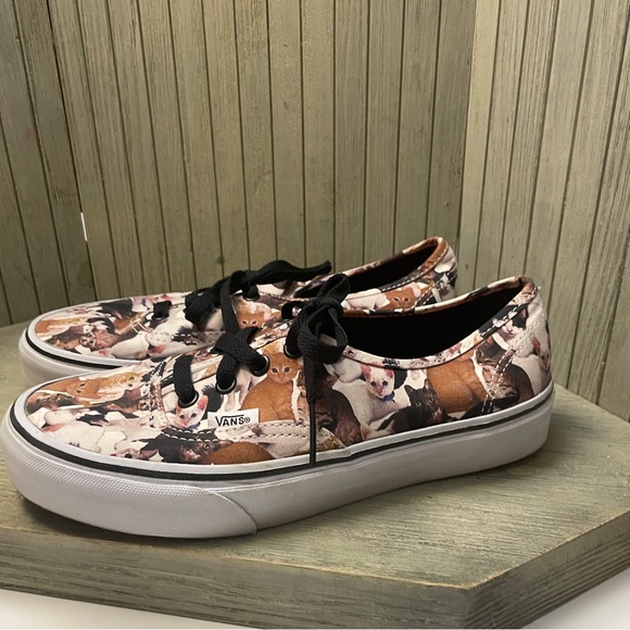 Vans | Shoes | New Vans Aspca Womens Cat Print Sneakers Multicolor 75 ...